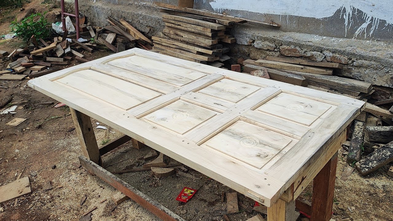 Making a simple wooden door - YouTube