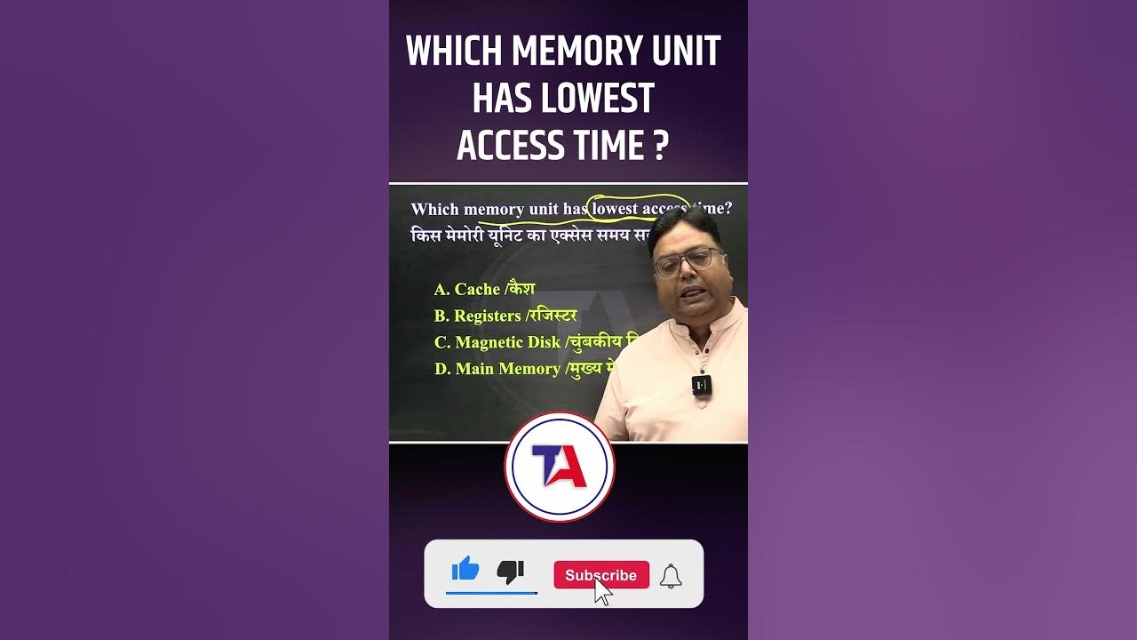 Which memory Unit Has Lowest Access Time #QuizTime 🧑‍🎓 Librarian Vacancy 2025 # ...