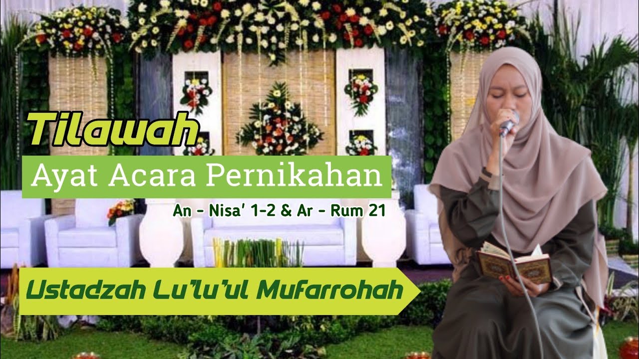 Merdu! Tilawah Acara Pernikahan Surat An-nisa' ayat 1-2 & Ar Rum ayat 21|Ustadzah Lu'lu'ul ...