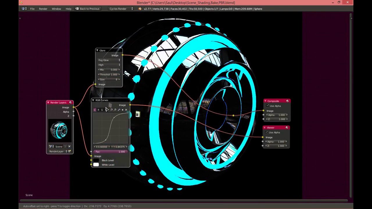 Blender Tutorial Efecto de Resplandor en Composición - YouTube