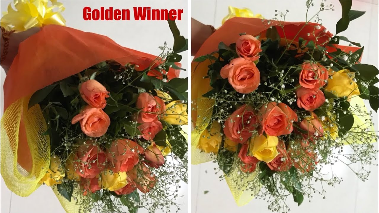 DIY easy Rose Bouquet for Gift - YouTube