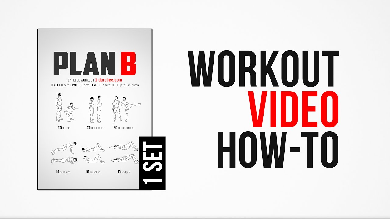 Plan B Workout [ How-To ] [ One Set ] by #DAREBEE - YouTube