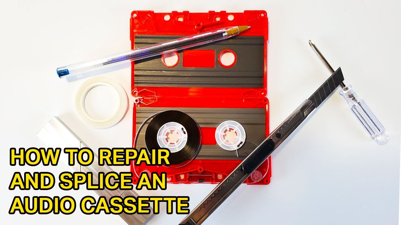 How to Splice and Repair an Audio Cassette - YouTube