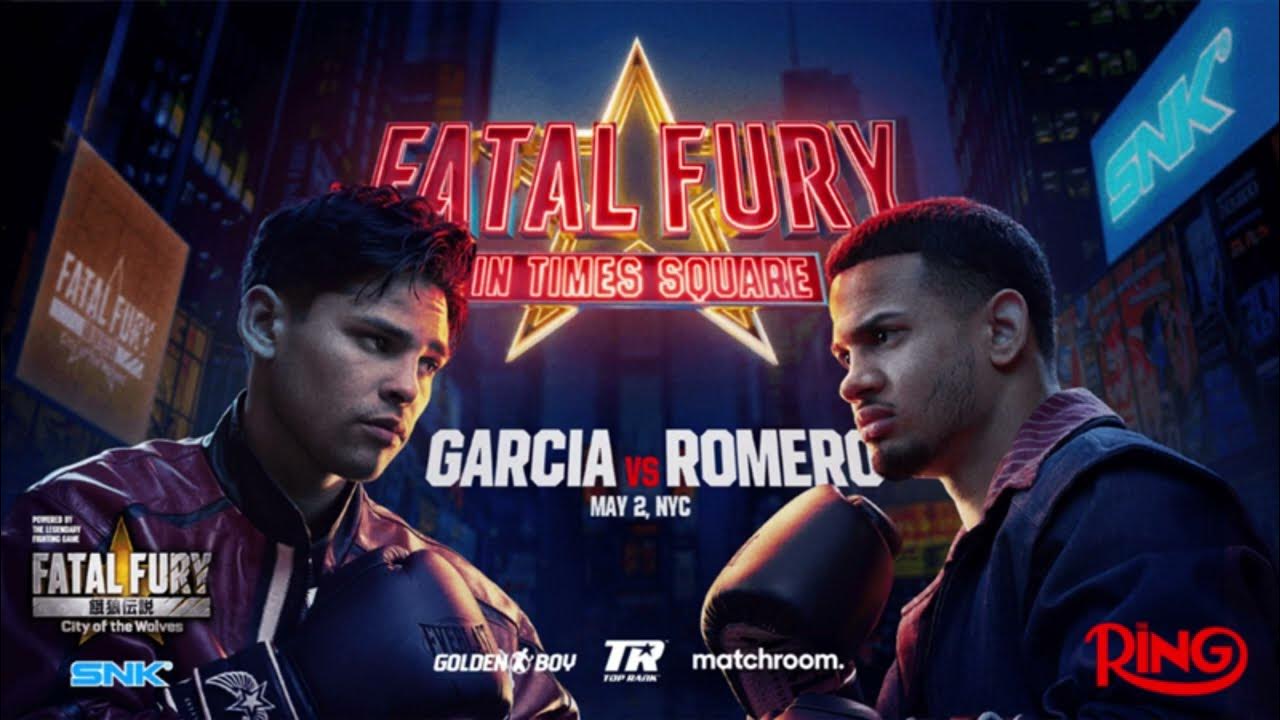 Ryan Garcia vs. Rolly Romero | FATAL FURY TIMES SQUARE PROMO - YouTube