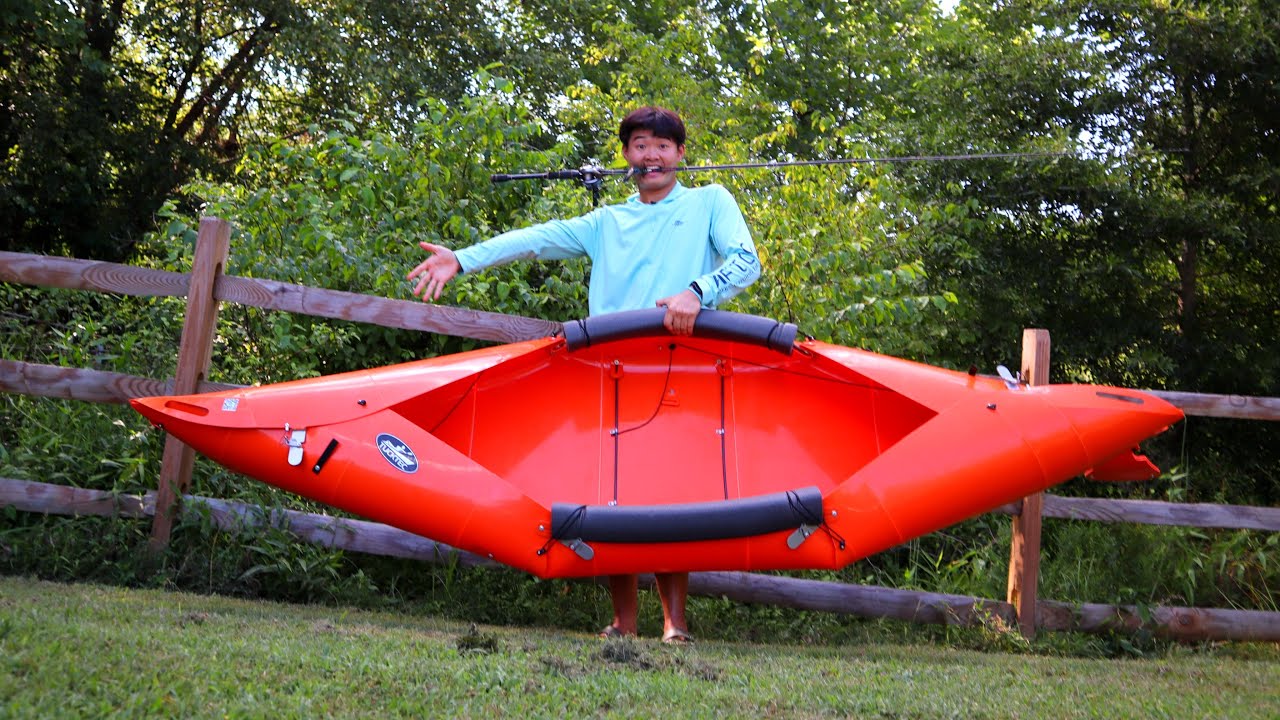 Fishing On A $400 Origami Folding Kayak! - YouTube