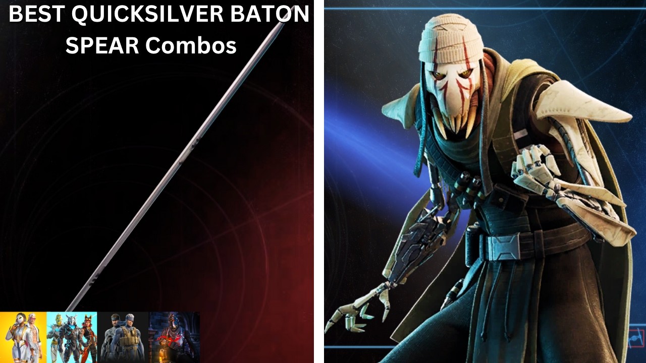 QUICKSILVER BATON SPEAR Pickaxe Combos (FREE PICKAXE!) - YouTube