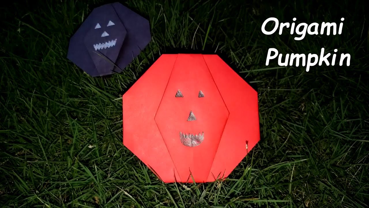 Origami Pumpkin | DIY - Origami Halloween Pumpkin | How to fold Origami ...