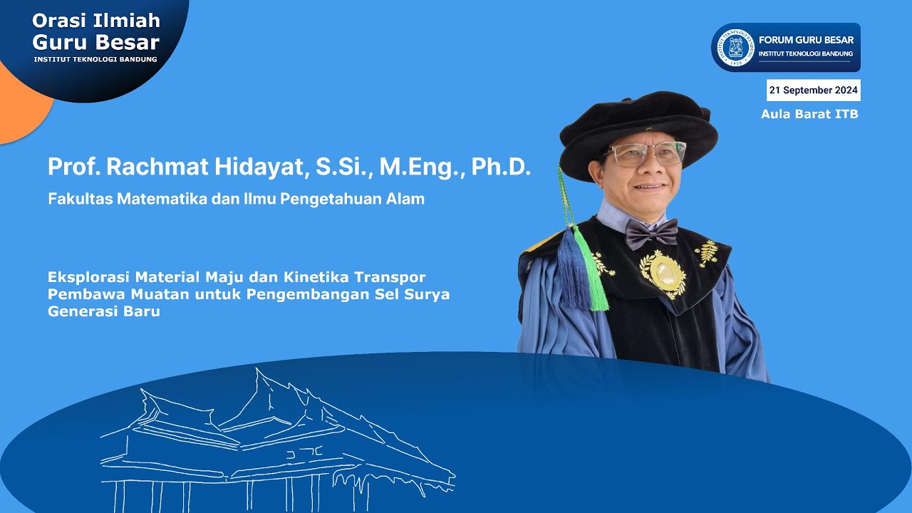 Orasi Ilmiah Guru Besar ITB Prof Rachmat Hidayat - YouTube