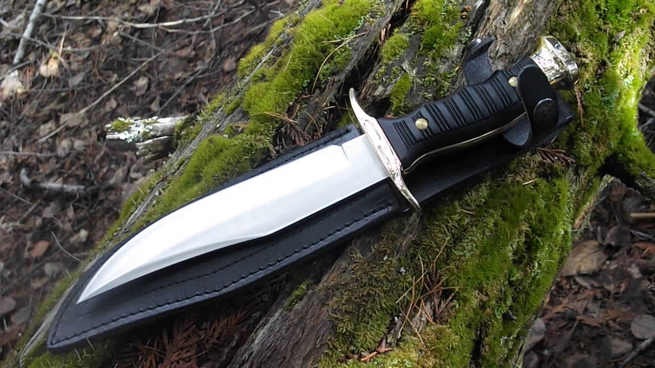 Muela Bowie knife (7180) review and testing. - YouTube