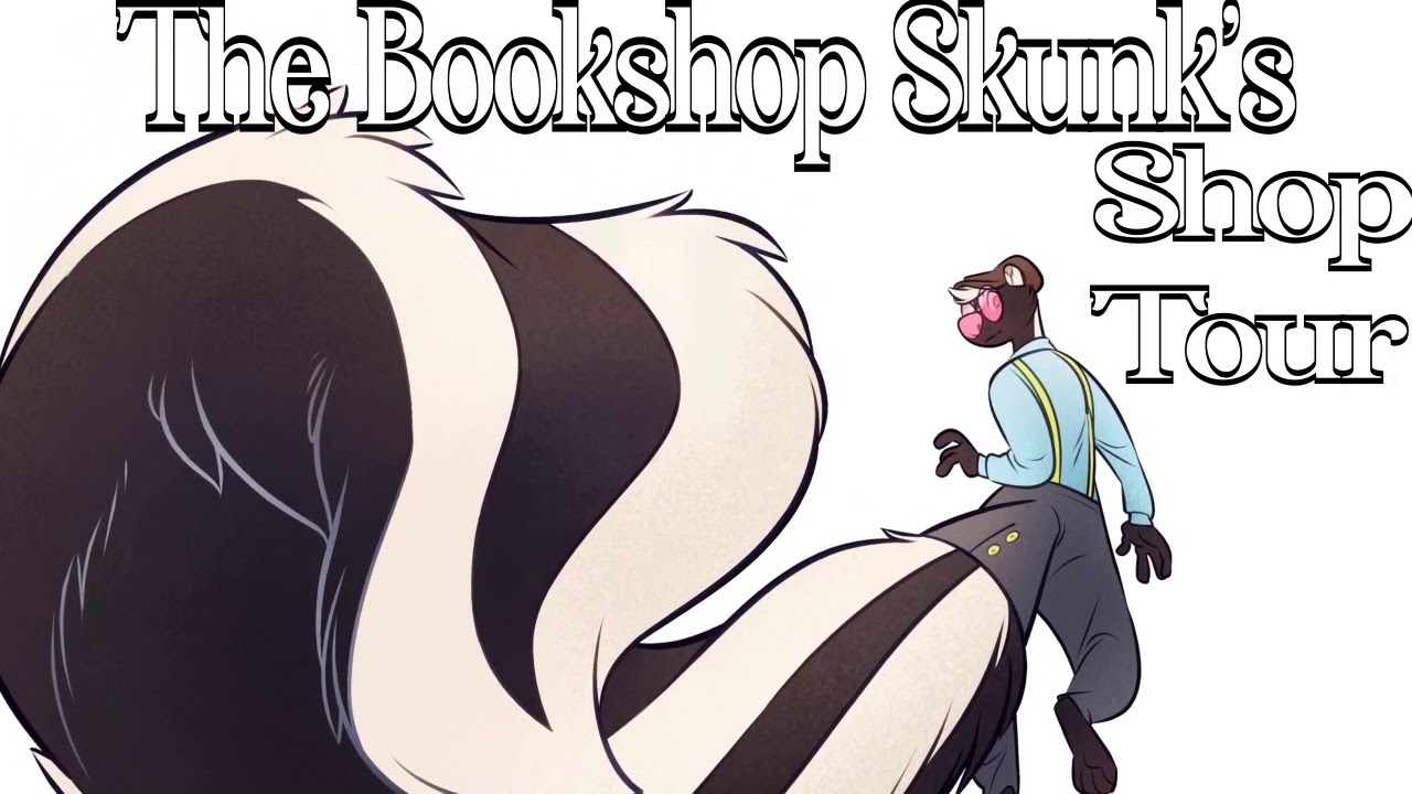 The Bookshop Skunk's Rainy Day Tour [Anthro Skunk Encounter ASMR] - YouTube