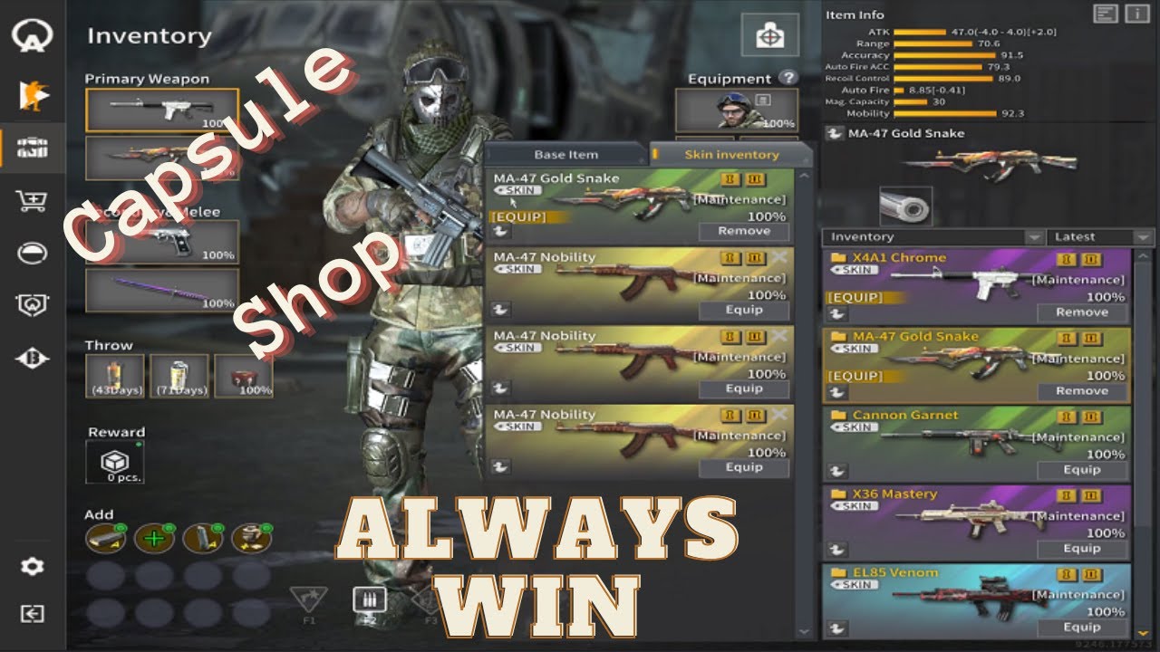 How to always win Capsule Shop ~ A.V.A Global - YouTube