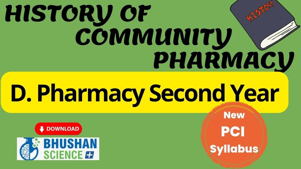 History of Community Pharmacy || Community Pharmacy Practice | CH-1 | L-4 | D. Pharm second year ...