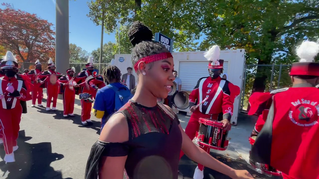 2021 WSSU Rams Red Sea of Sound, Homecoming Tunnel - YouTube