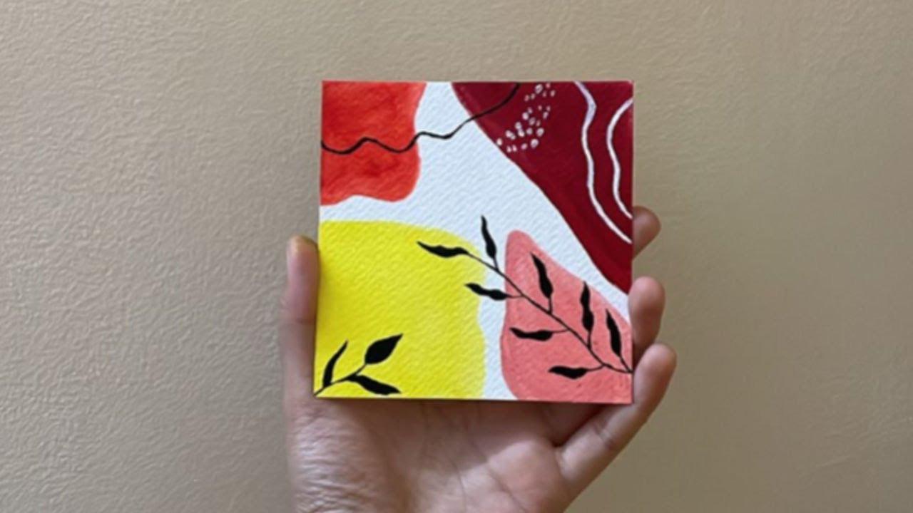 Boho Art Boho Painting | Acrylic Painting | Easy Canvas Drawing | Boho ...