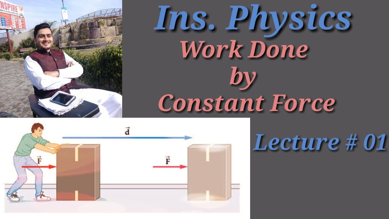 Work done by constant force | 11th class Physics | Ins. Physics - YouTube