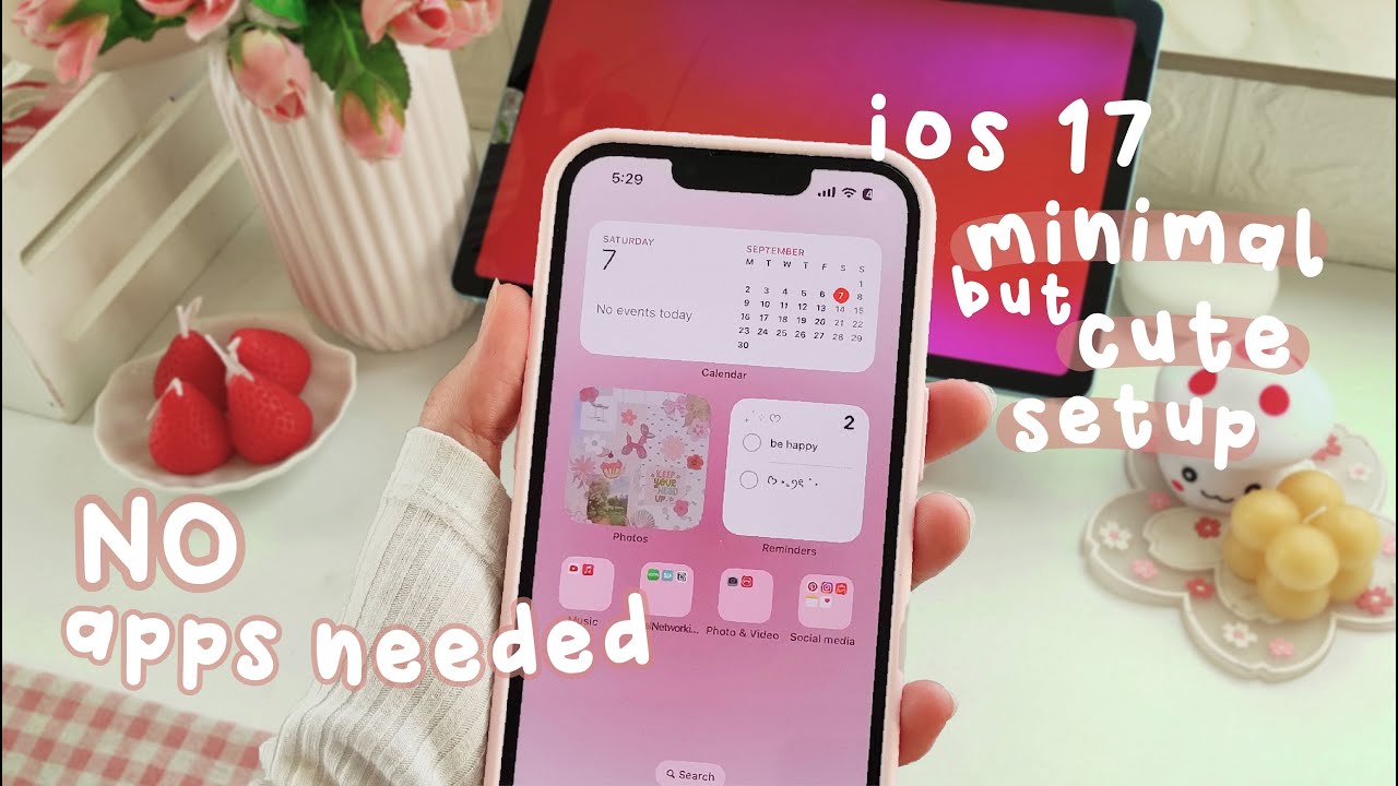 ULTIMATE iPHONE AESTHETIC CUSTOMIZATION 💌 NO APPS NEEDED! MINIMAL but ...