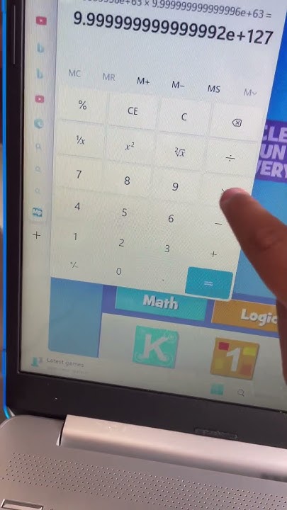 How to reach Overflow/Error/-inf/inf in calculator - YouTube