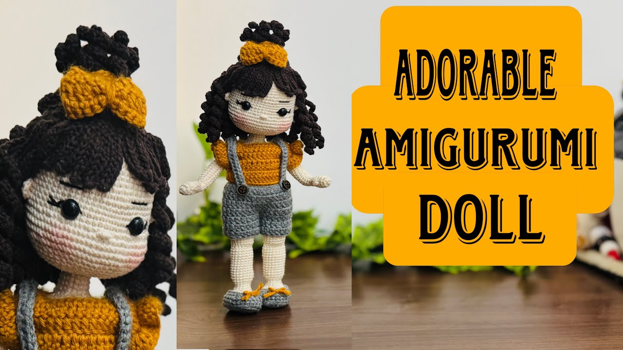 Part4: Dress making Adorable Amigurumi Doll Step by-Step Crochet ...