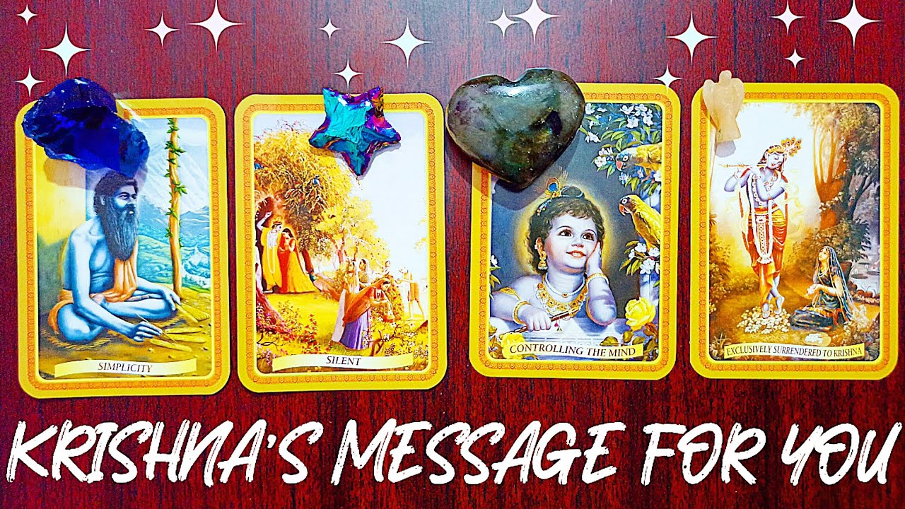 Shri krishna's message 🦚Pick a card tarot|Hare Krishna Tarot - YouTube