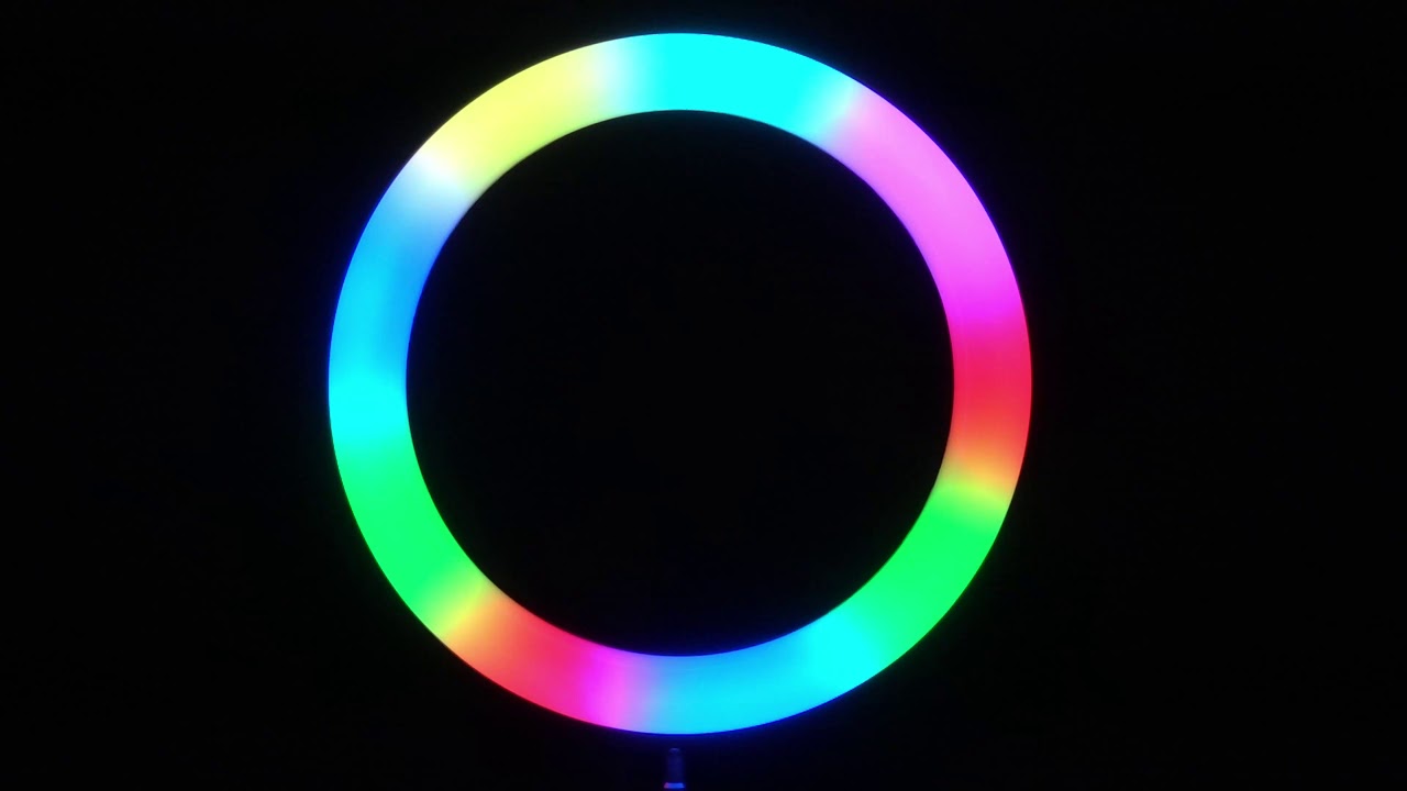 Rainbow display Rainbow light ring 20 minutes, - YouTube