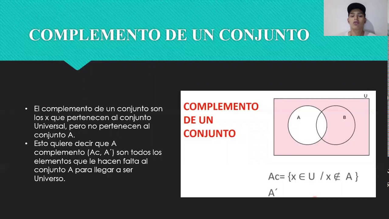 Teoría De Los Conjuntos// Complemento De Un Conjunto - YouTube