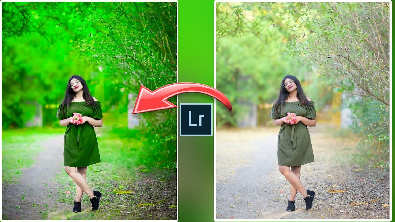 🔥Green background photo editing Lightroom | #lightroompresets - YouTube