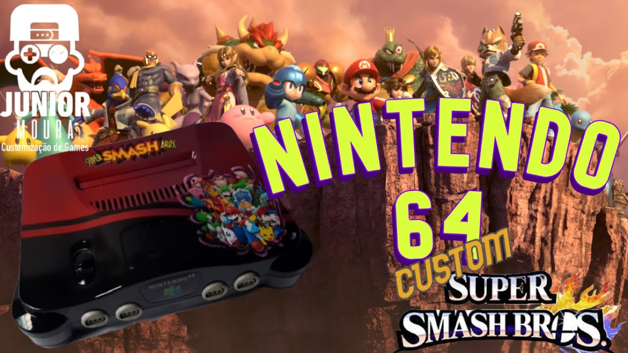 Nintendo 64 Customizado Super Smash Bros - N64 Custom Paint Mod - YouTube