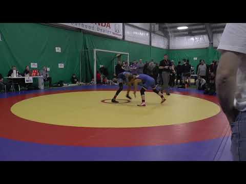 2018 12 15 Compétition lutte Matmen   Christopher 1er combat