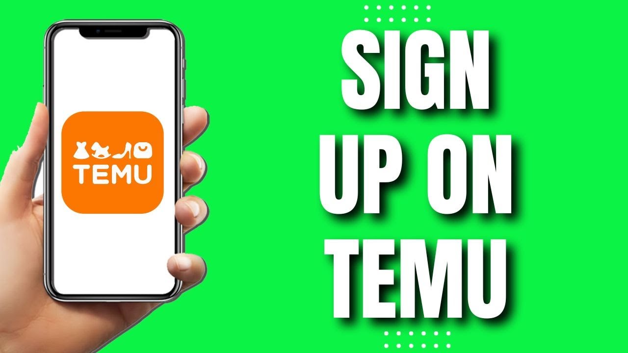 How To Sign up On Temu (Easy 2023) - YouTube