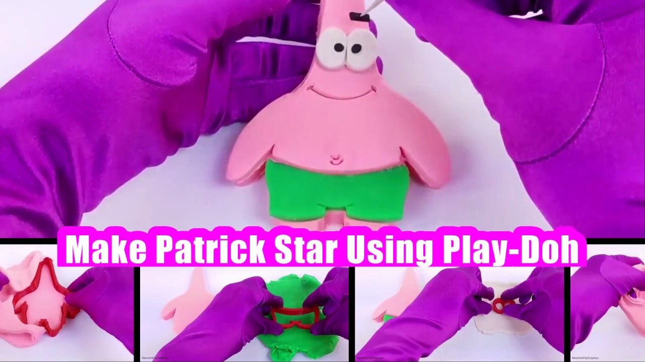 Make Play Doh Patrick Star from SpongeBob SquarePants Using Cookie ...