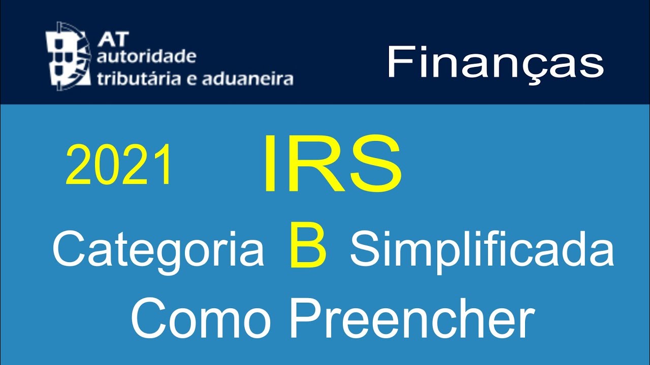 IRS Portugal | Categoria B Simplificada | Como preencher | passo a ...