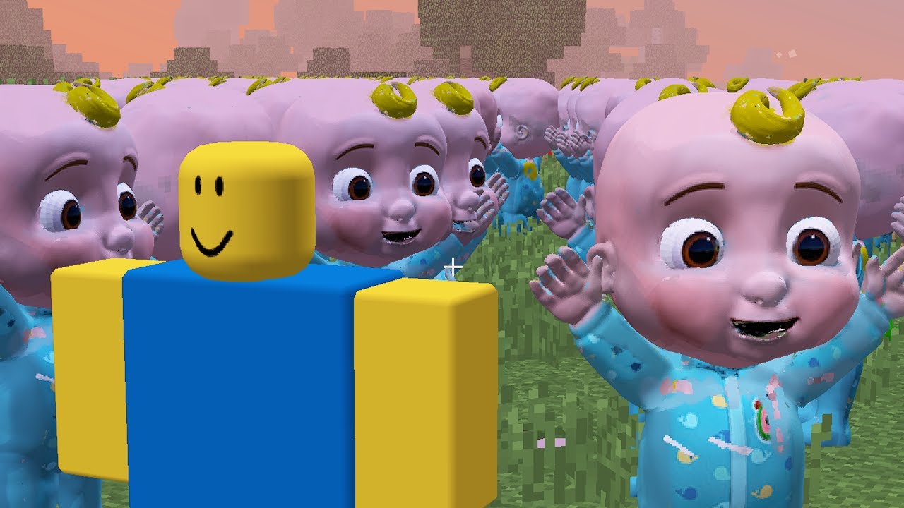 ROBLOX vs COCOMELON in MINECRAFT - YouTube