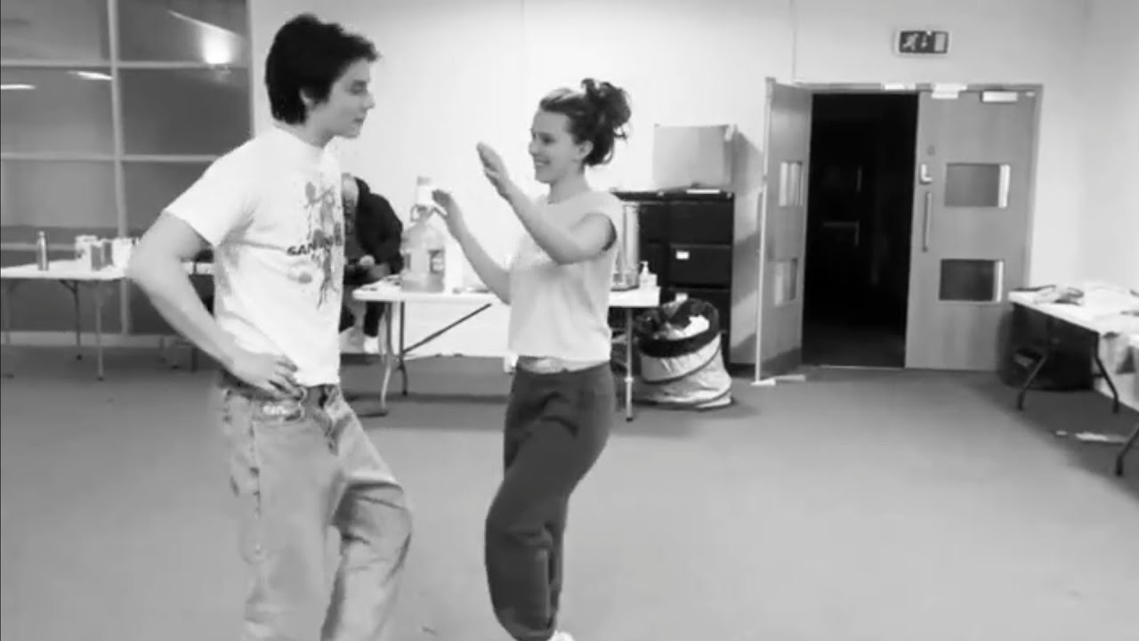 Millie Bobby Brown and Louis Partridge practicing Dance for Enola ...