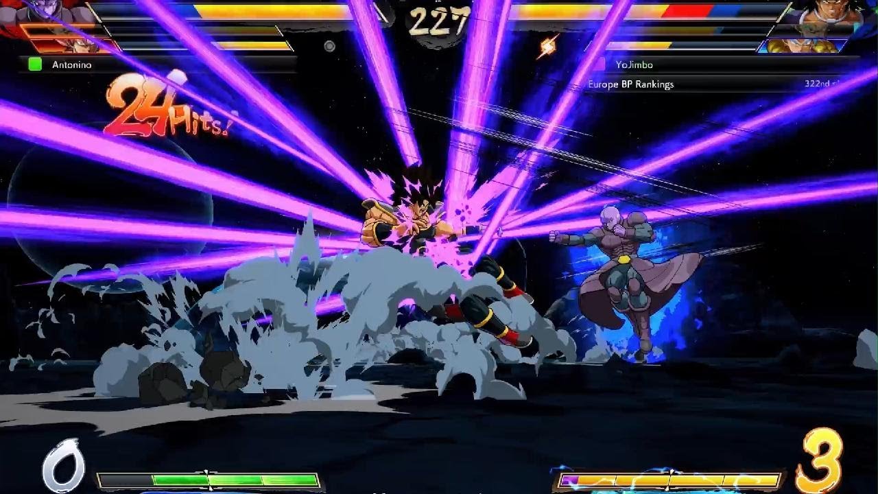 DRAGONBALL Fighter Z SSB Vegeta hit Goku Black vs SSB #gogeta #vegeta # ...