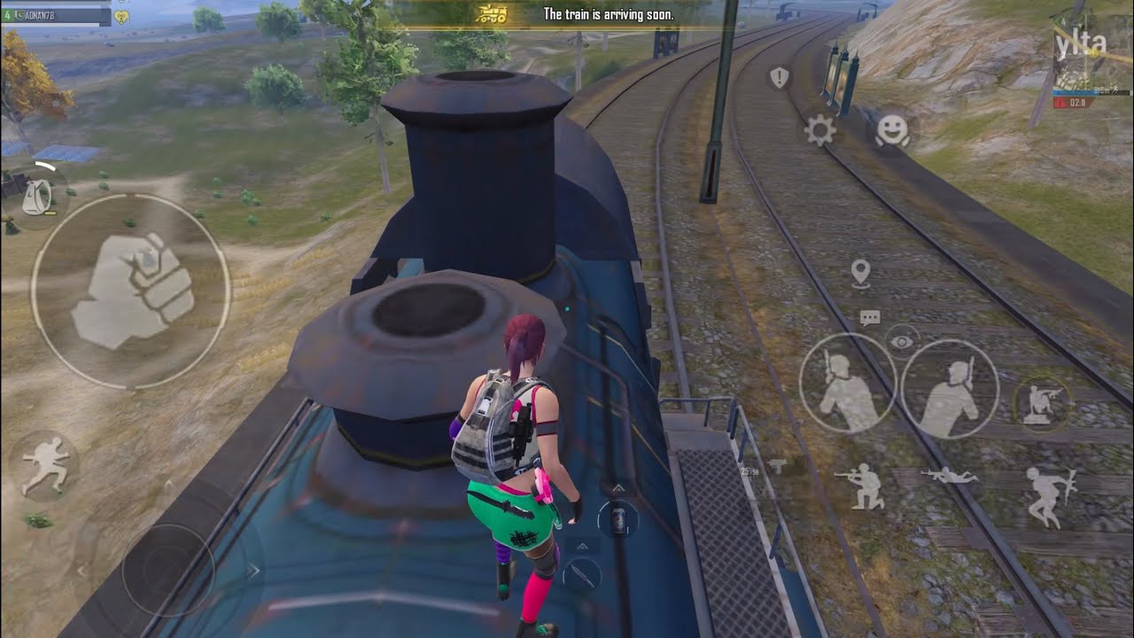 3.8 update for PUBG mobile train path, explore erangel map - YouTube