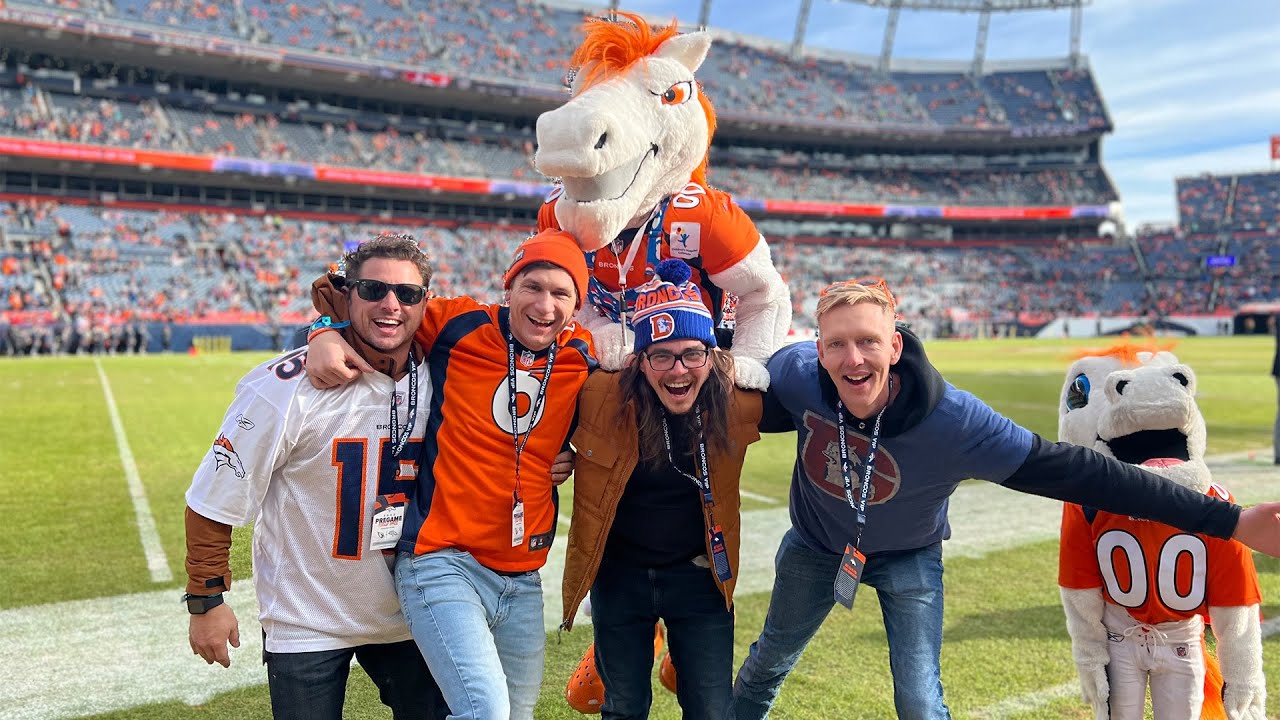 I got on the field for my 1st ever NFL game! (Go Broncos) - YouTube