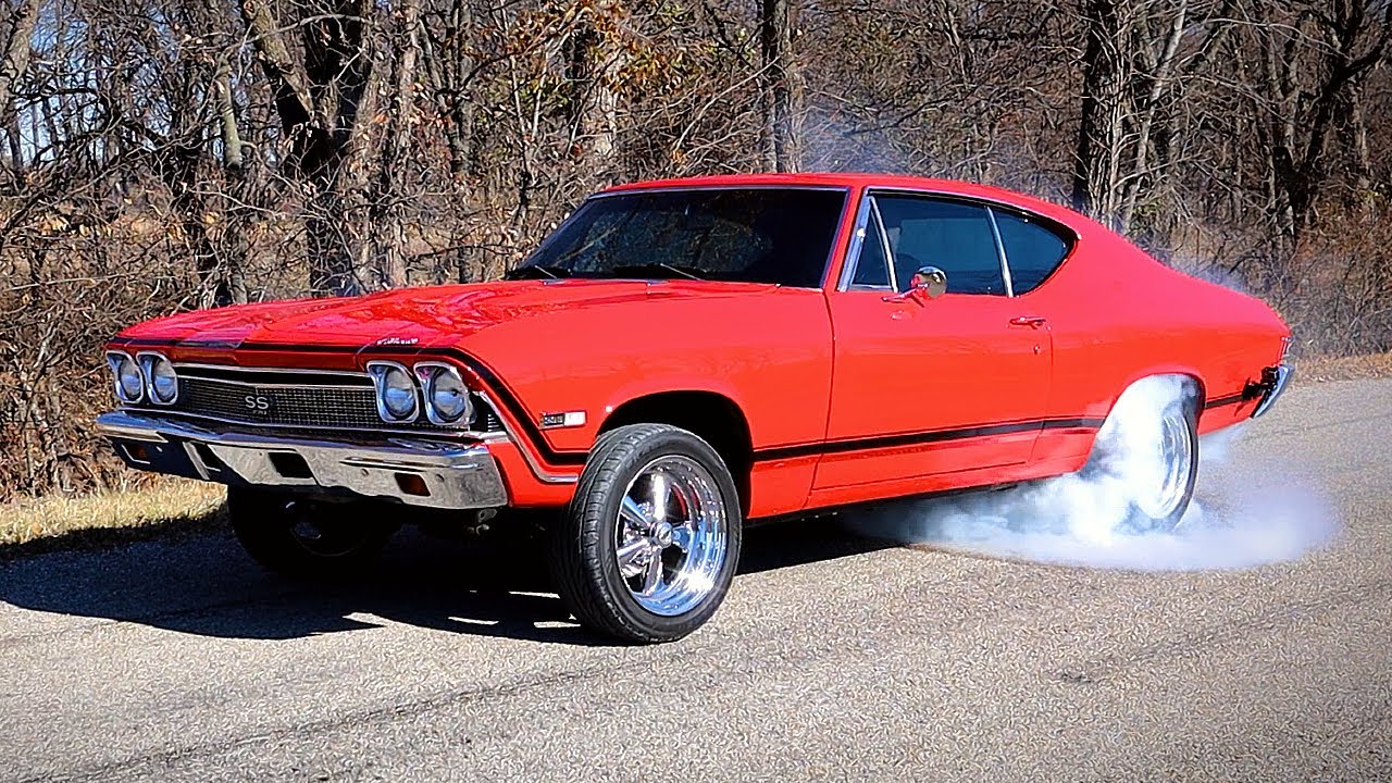 LS3 Swapped 68 SS Chevelle Smokes... the tires at will - YouTube