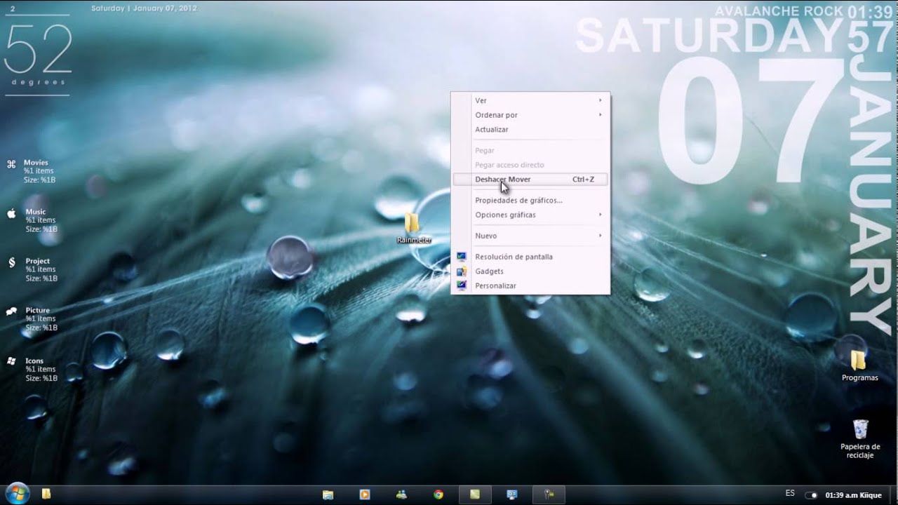 Descargar e instalar skins para rainmeter - YouTube