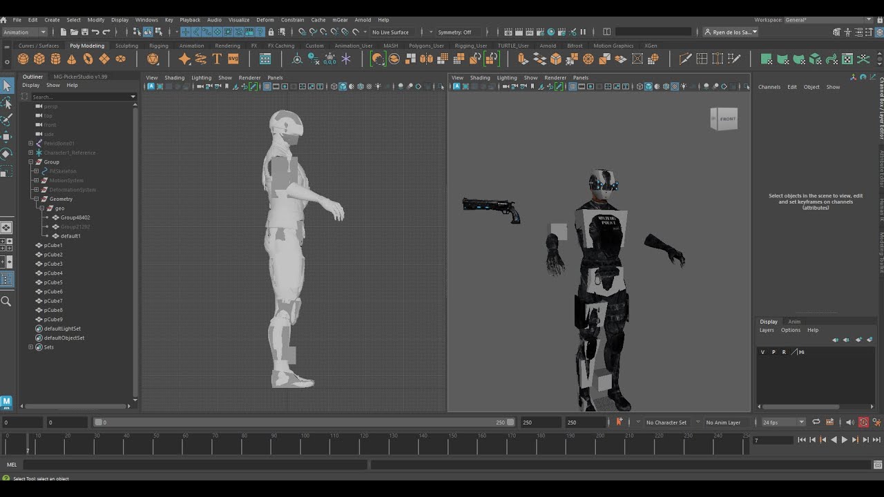 Animate 'almost' Everyday: 322 - Hallway Fight Setup - YouTube