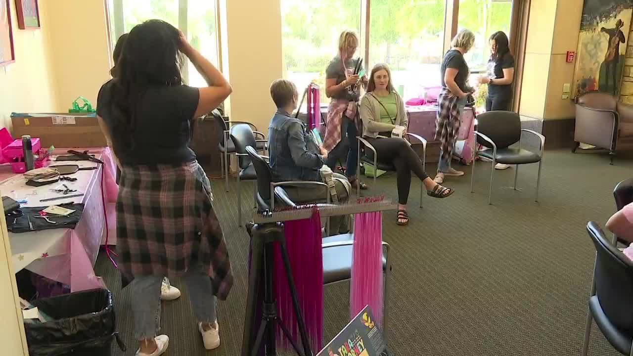 ‘We Care, Pink Hair’ raising money for Avera Cancer Institute - YouTube