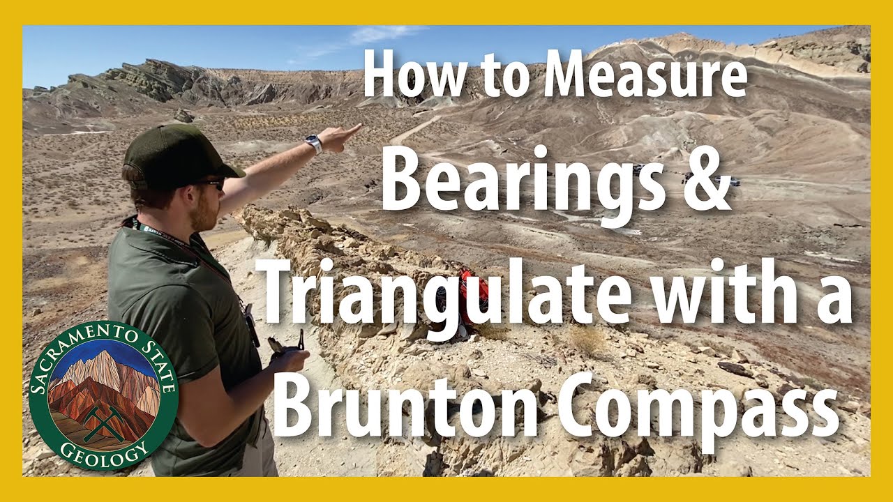 How to measure bearings & triangulate locations with a Brunton Compass ...