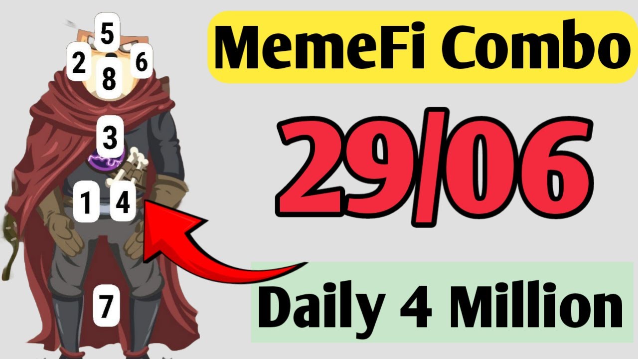 MemeFi Secret Tap Combo 29 Jun || Memefi Combo 1 - 11 Level || MemeFi ...