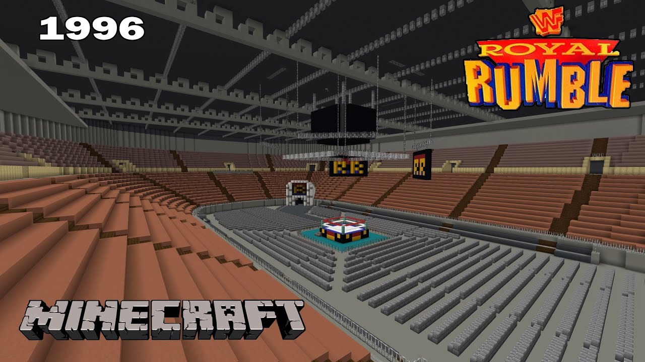 MINECRAFT WWE ROYAL RUMBLE 1996 STAGE HD - YouTube