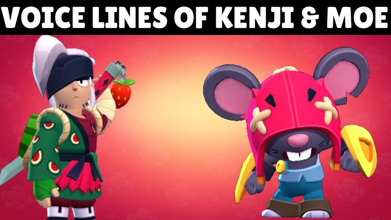 KENJI & MOE VOICE LINES OFFICIAL | BRAWL STARS | VOICE LINES OF NEW ...