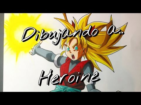 Dibujando a Heroin (Dragon ball heroes)