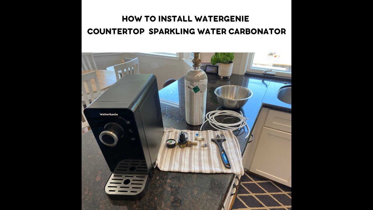 How to Install WaterGenie Countertop Sparkling Water Carbonator Machine ...