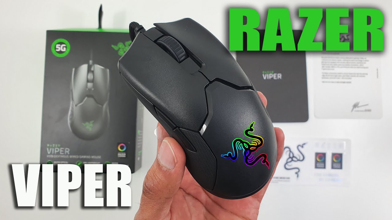 Razer Viper Gaming Mouse Unboxing And Setup - YouTube