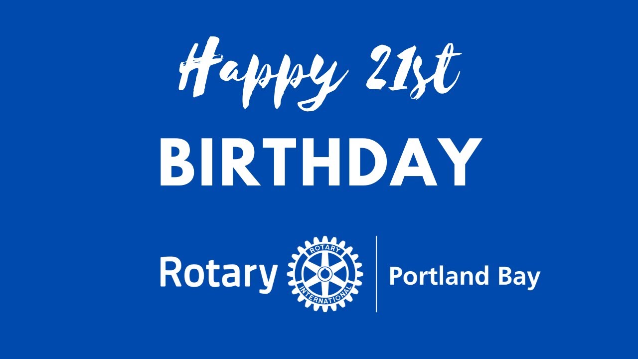 Rotary Club of Portland Bay 21st birthday party presentation - YouTube
