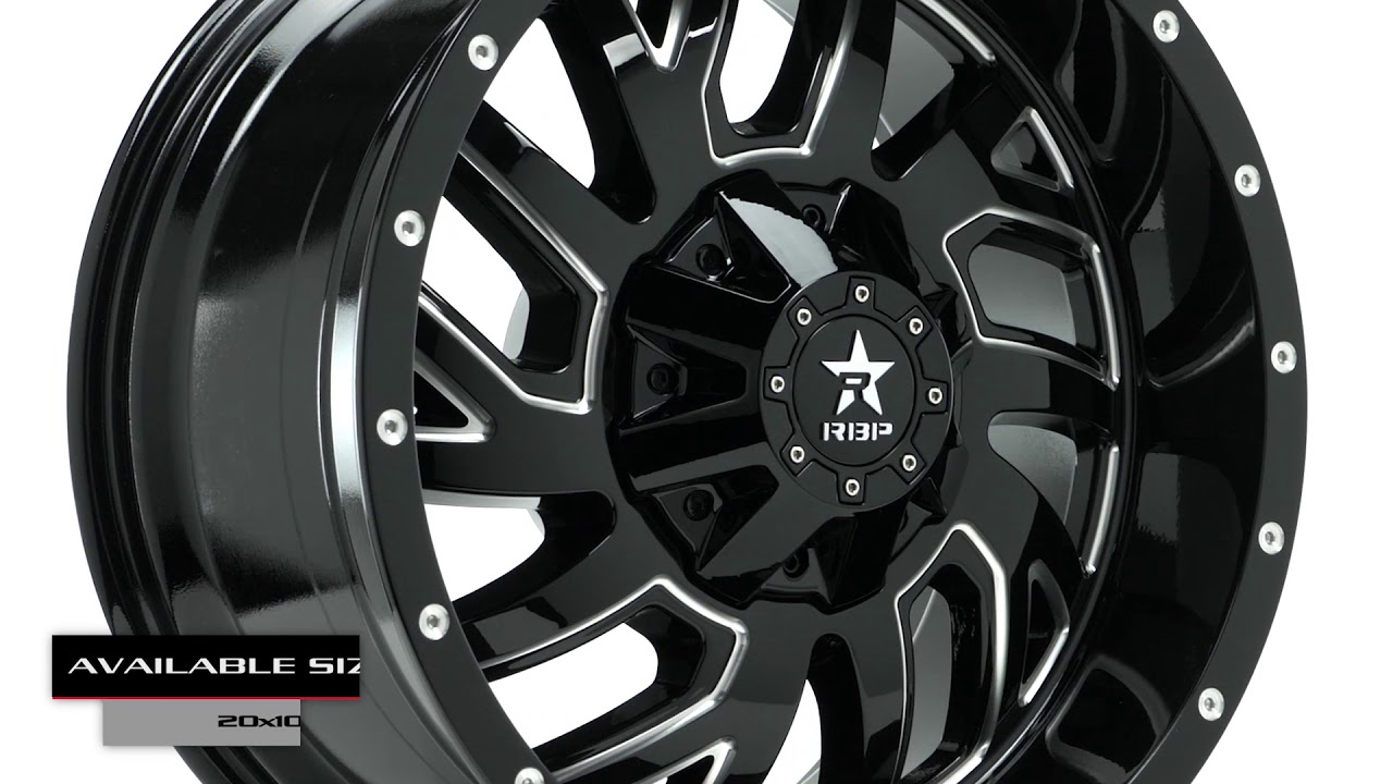 RBP 65R Glock 20x10 in Black w/Machined Groove Finish - YouTube
