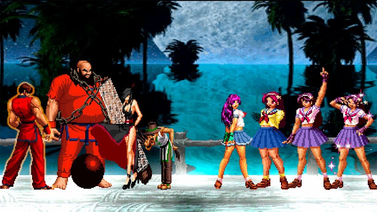 Kof Mugen Athena Asamiya Team Vs Korea Team - YouTube